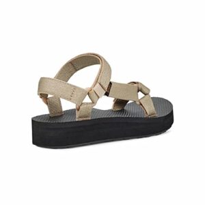 Teva Women's Midform Universal Sandal, Metallic Champagne, 6