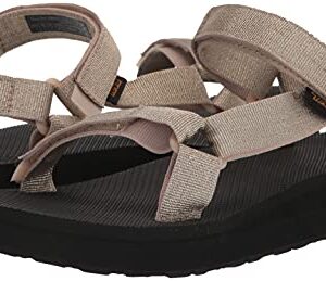 Teva Women's Midform Universal Sandal, Metallic Champagne, 6