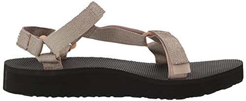 Teva Women's Midform Universal Sandal, Metallic Champagne, 6