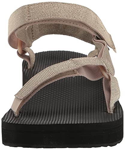 Teva Women's Midform Universal Sandal, Metallic Champagne, 6