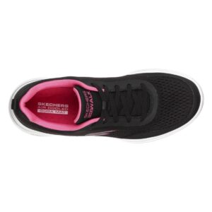 Skechers Women's Go Walk 5-Exqusite Sneaker, Black/Pink, 6