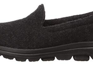 Skechers Women's GO Walk 5-Overland Sneaker, Black, 5.5 Medium US