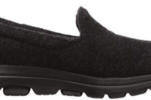 Skechers Women's GO Walk 5-Overland Sneaker, Black, 5.5 Medium US