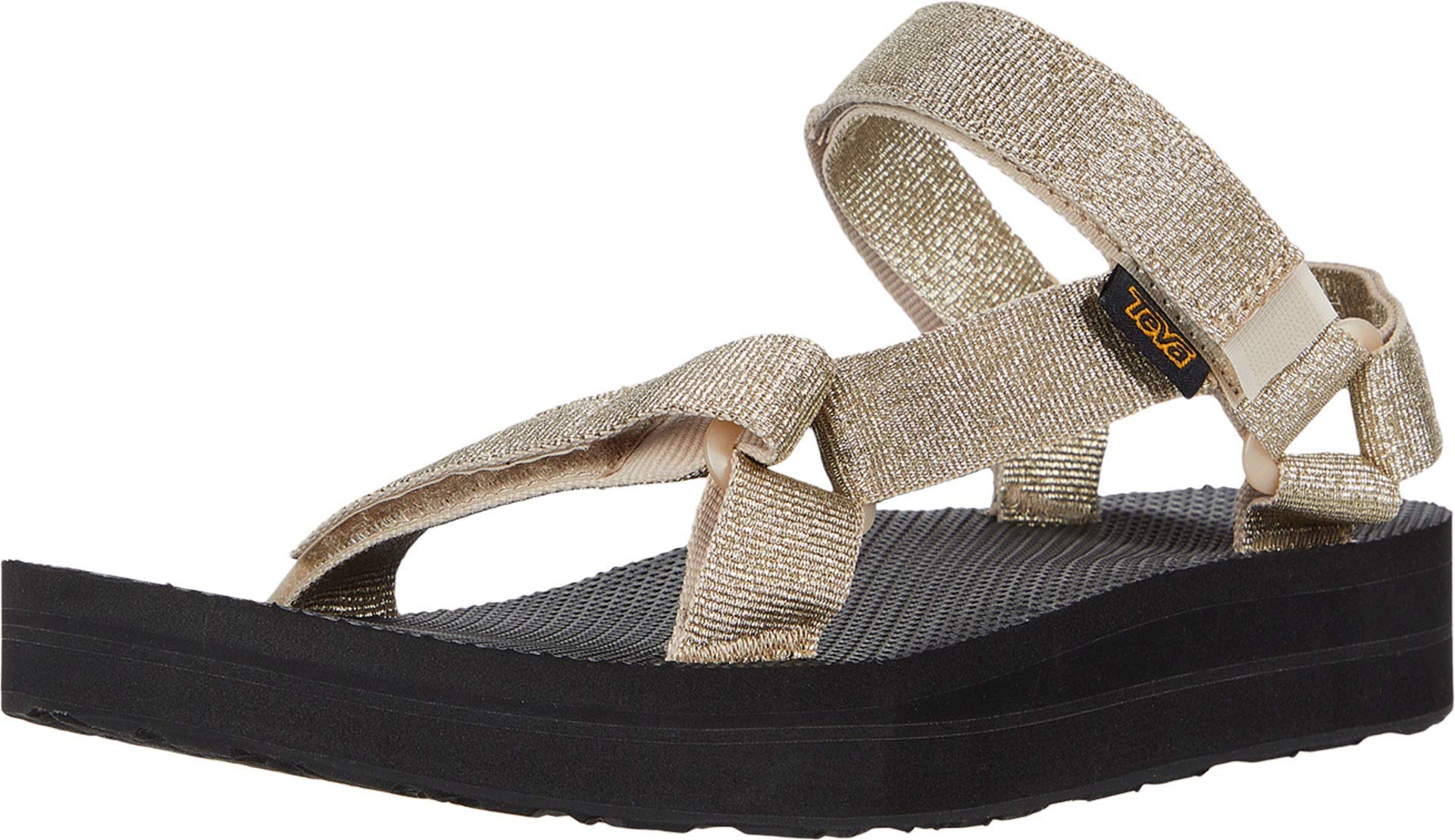 Teva Women's W Midform Universal Sandal, Metallic Champagne, 8