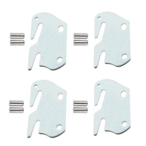 universal wood bed rail hook plates for beds frame bracket headboard and footboard,replacement wooden bed parts bed rail fitting bracket set of 4