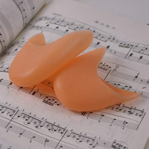 Baost 1Pair Professional Soft Ballet Pointe Silicone Gel Toe Caps Pads Ballet Slipper Ballet Pointe Shoes Dance Shoe Pads Ballet Pointe Shoe Pads for Girls Women Dancer Nude