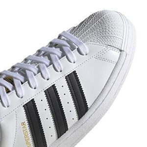 adidas Originals Men's Superstar Sneaker, White/Black/White, 8