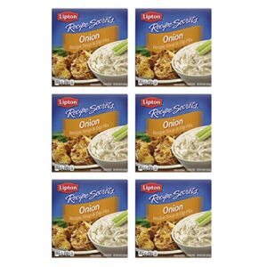 lipton recipe secrets soup and dip mix for a delicious meal onion great with your favorite recipes, dip or soup mix 2 oz (pack of 6)