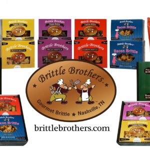 Brittle Brothers Peanut Brittle - 16 oz. Box : Voted #1-4x’s more Nuts - Gift Set Cashew Pecan Bacon Corporate Christmas Mother Father Chocolate