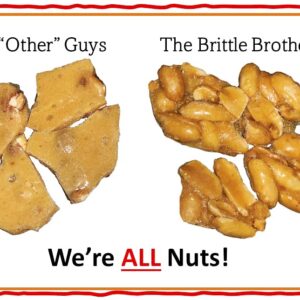 Brittle Brothers Peanut Brittle - 16 oz. Box : Voted #1-4x’s more Nuts - Gift Set Cashew Pecan Bacon Corporate Christmas Mother Father Chocolate