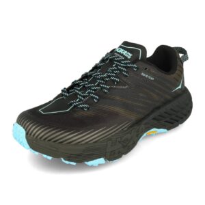 hoka one one womens speedgoat 4 gtx mesh anthracite dark gull grey trainers 8 us