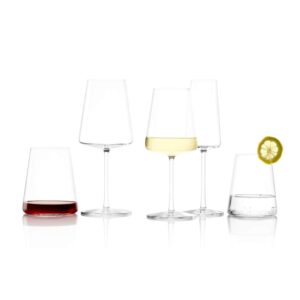 Stolzle Lausitz Power German Made Crystal Red Wine Glass, Set of 4