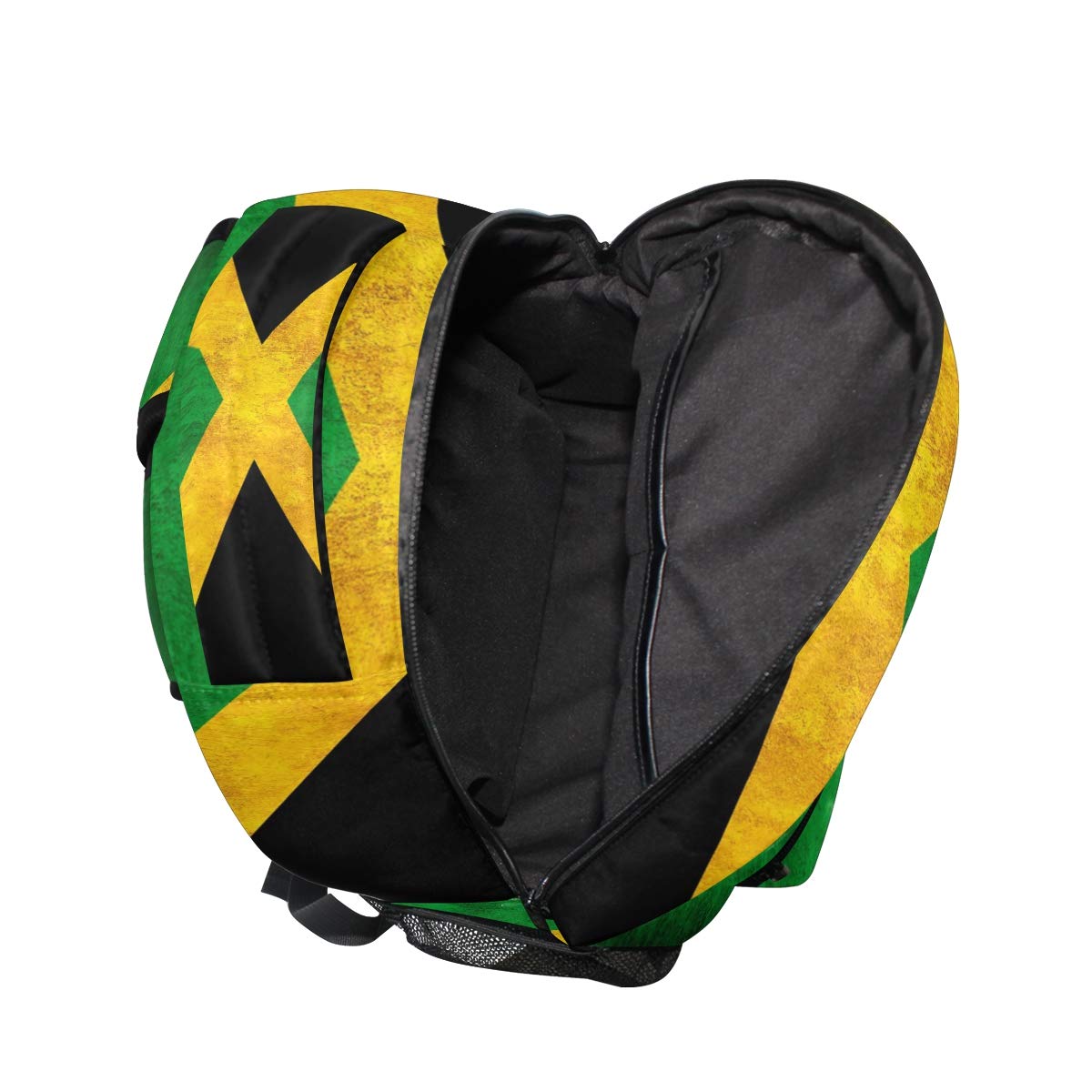 ZZKKO Jamaica Flag Computer Backpacks Book Bag Travel Hiking Camping Daypack