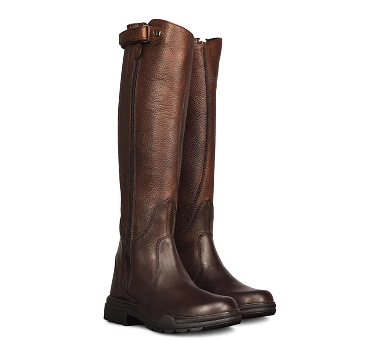 Ovation Women's Comfortable Stylish Equestrian Horse Riding Tall Full-Grain Leather Moorland II Highrider Boot, Brown, 10