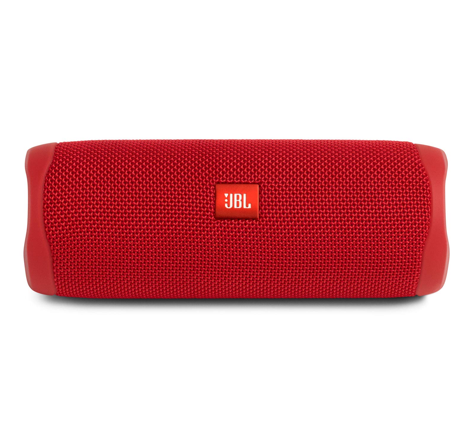 JBL Flip 5 Waterproof Portable Wireless Bluetooth Speaker Bundle with divvi! Protective Hardshell Case - Red