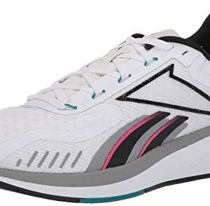 Reebok FUSIUM Run 20 Shoe, White/Black/Acid Pink, 11 M US