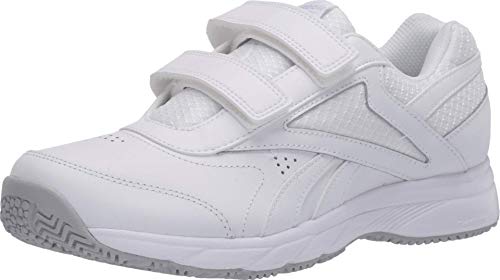 Reebok Women's WORK N CUSHION 4.0 D Walking Shoe, White/Cold Grey/White, 8.5