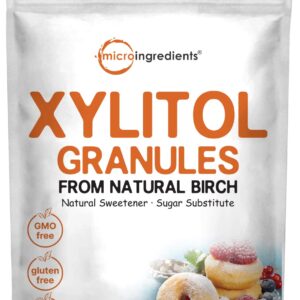 Xylitol Sweetener, 6 Pounds, Natural Sweetener, 1:1 Sugar Substitute and Low Calorie, Great for Baking and Cooking, No After Taste, Keto Friendly