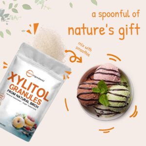 Xylitol Sweetener, 6 Pounds, Natural Sweetener, 1:1 Sugar Substitute and Low Calorie, Great for Baking and Cooking, No After Taste, Keto Friendly