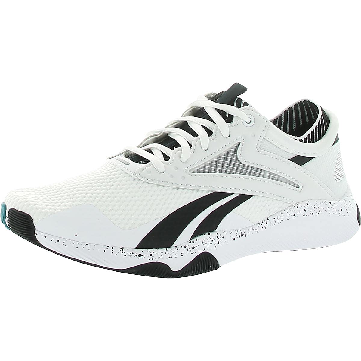 Reebok Women's HIIT Training Shoe, White/Black/Seaport Teal, 8 M US