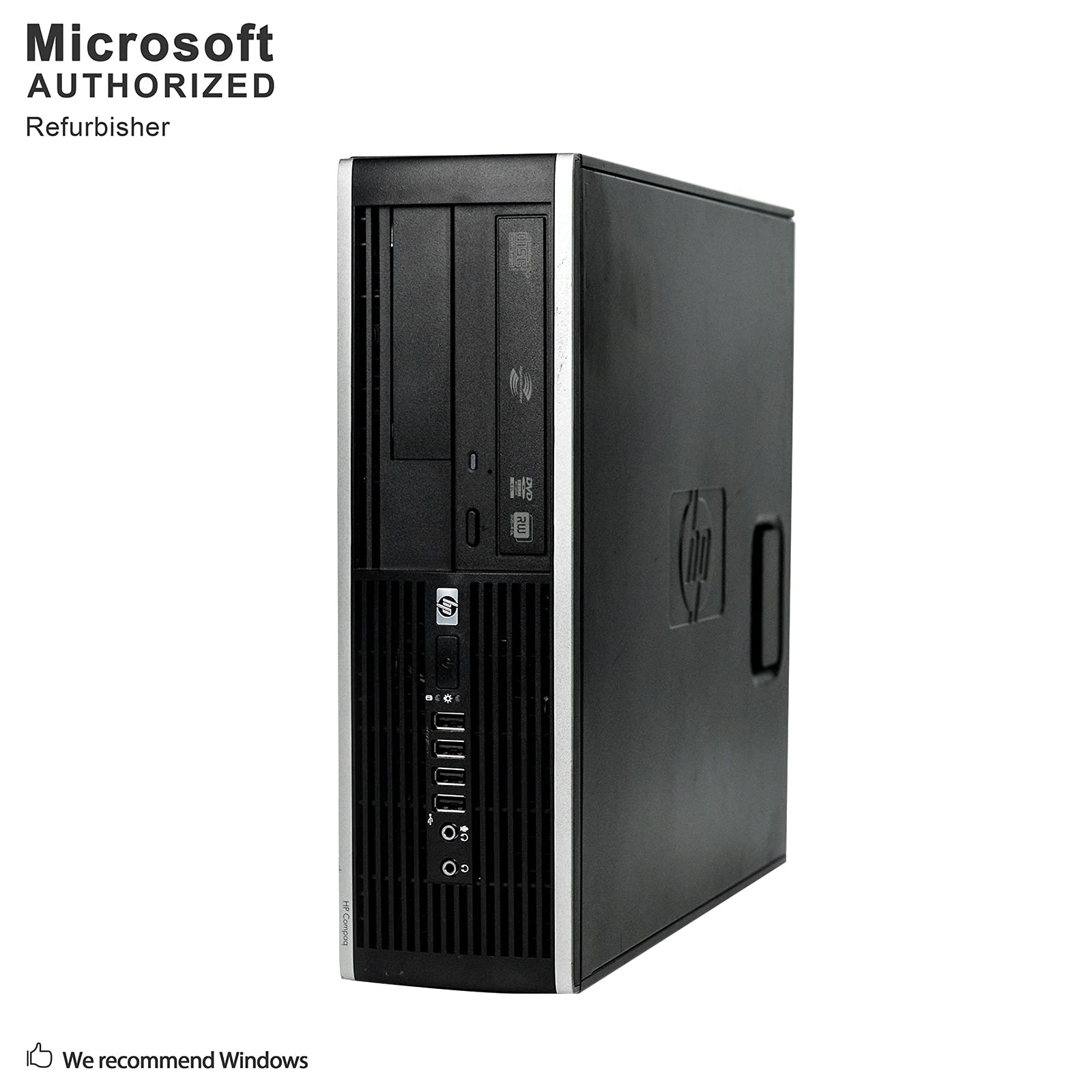 HP Elite Desktop Computer, Intel Core 2 Duo 2.9 GHz, 8 GB RAM, 500 GB HDD, Keyboard & Mouse, Wi-Fi, 22 in LCD Monitor (Brands Vary), DVD, Windows 10, (Renewed)