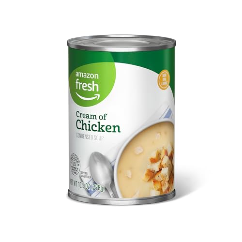 Amazon Fresh, Condensed Cream Of Chicken Soup, 10.5 Oz (Previously Happy Belly, Packaging May Vary)