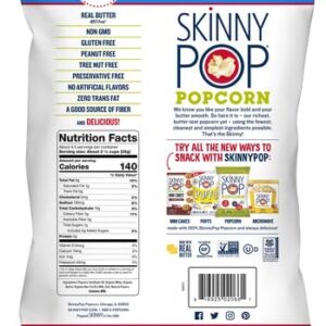 SkinnyPop Butter Popcorn, Gluten Free, Non-GMO, Healthy Popcorn Snacks, Skinny Pop, 4.4oz Grocery Size Bag