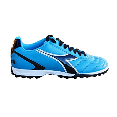 Diadora Women's Capitano TF Turf Soccer Shoes (6 Wide, Columbia Blue/Black)