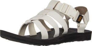 teva unisex original dorado sandal, birch/black, 8 us women