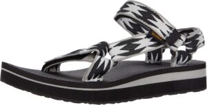 teva women's midform universal sandal, halcon black multi, 6