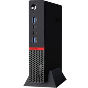 Lenovo Thinkcentre M715q Business Mini Tiny Desktop (AMD Ryzen 5 Pro 2400GE Quad Core 3.8GHz, 8GB DDR4 RAM, 256GB NVMe PCIe M.2 SSD) WiFi AC, Bluetooth, DisplayPort, Windows 10 Pro 64-Bit