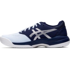 asics women's gel-game 7 tennis shoes, 7.5, soft sky/peacoat