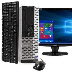 dell optiplex 7020, 22 inch lcd, intel quad core i5 3.3ghz, 8gb ram, 500gb hdd, dvd, windows 10 pro (renewed)