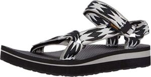 teva women's midform universal sandal, halcon black multi, 9