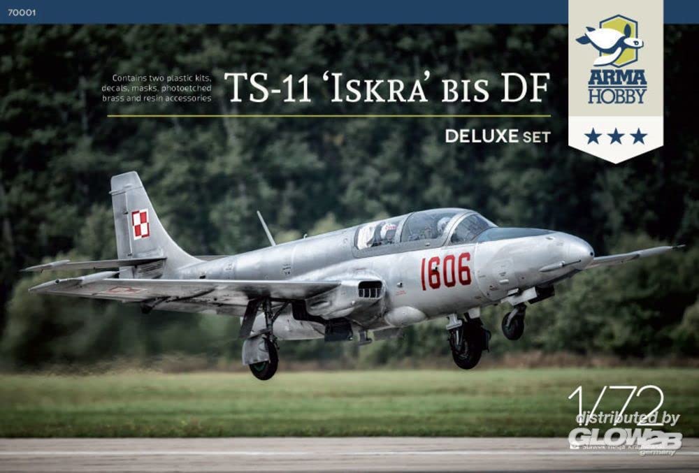 Arma Hobby 1/72 Scale TS-11 Iskra Deluxe Set - Airplane Series Plastic Model Kit #70001