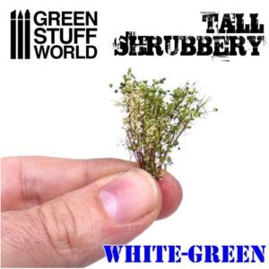 Green Stuff World - Tall Shrubbery - White Green 9927