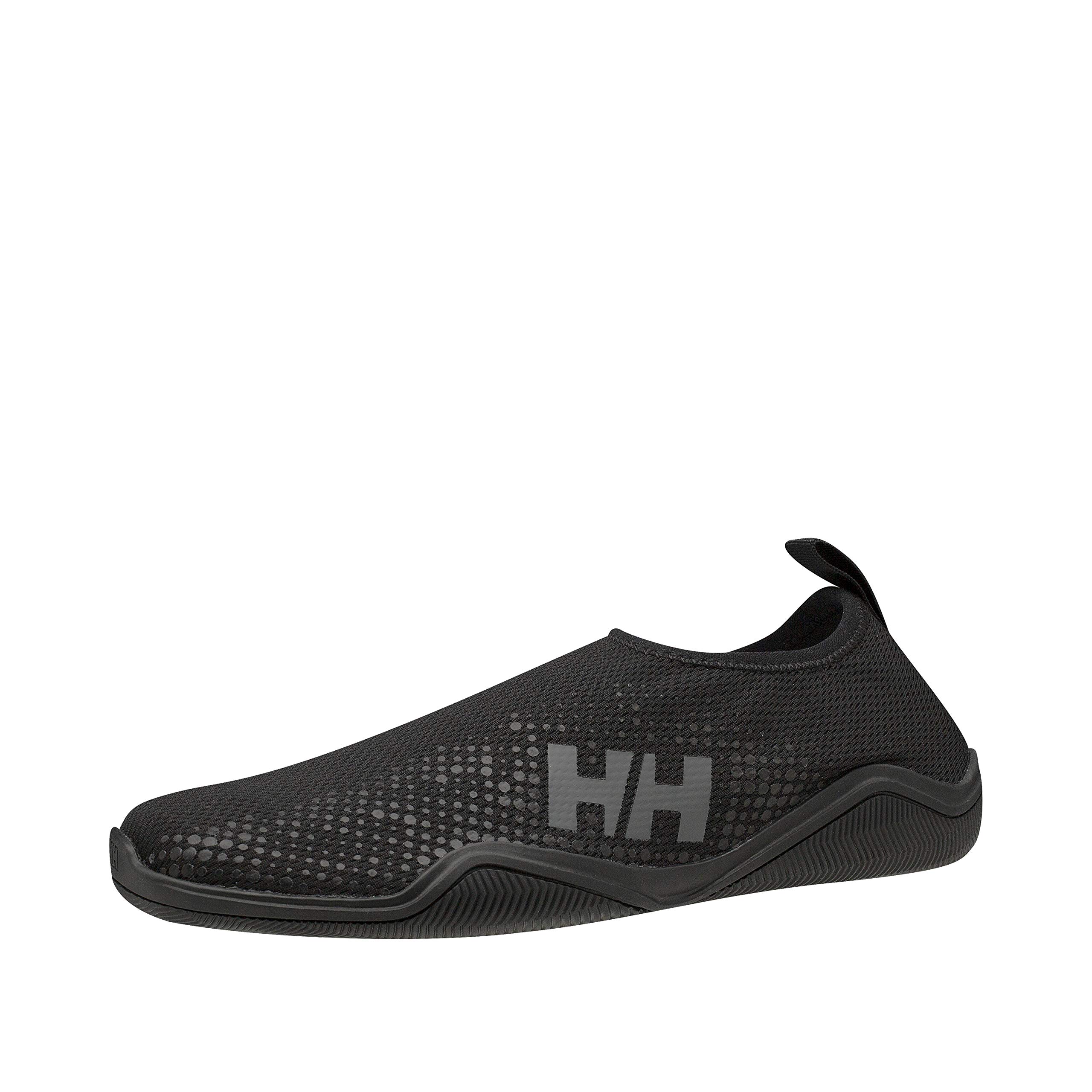 Helly-Hansen Womens Crest Watermoc Sailing Watersports Shoes, Light-Weight, Breathable, 990 Black/Charcoal, 8F