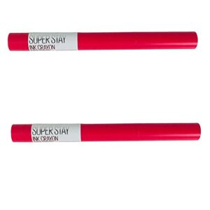 superstay ink crayon matte longwear lipstick, 35 treat yourself (pack of 2)