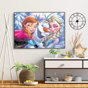 Dylan's cabin DIY 5D Diamond Painting - Full Drill Rhinestone Paint with Diamonds Home Wall Decor（Frozen/12x16inch