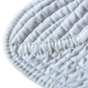 House White Baby Quilt, Cotton Embossed Baby Blanket,36x46inch