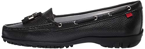 MARC JOSEPH NEW YORK Women's Leather Made in Brazil Spring Street Golf Shoe, Black Tumbled Grainy, 11 M US