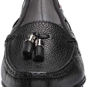 MARC JOSEPH NEW YORK Women's Leather Made in Brazil Spring Street Golf Shoe, Black Tumbled Grainy, 11 M US