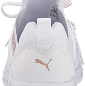 PUMA Women's Enzo 2's Cross Trainer, White-Rose Gold, 10 M US