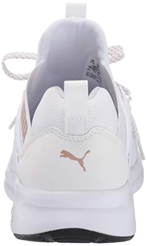 PUMA Women's Enzo 2's Cross Trainer, White-Rose Gold, 10 M US