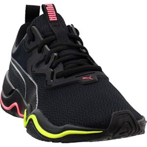 PUMA womens Zone Xt Sneaker, Puma Black-nite Pink-puma Silver, 9.5 US