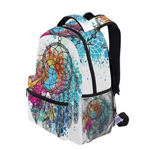 Colorful Splash Dreamcatcher Backpacks Travel Laptop Daypack School Bags for Teens Men Women