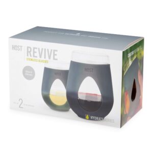 Host Revive Wine Glass Drinkware, 8 oz, Grey