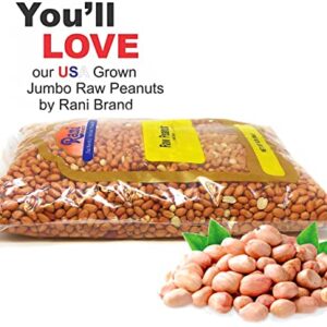 Rani Peanuts, Raw Whole With Skin (uncooked, unsalted) 80oz (5lbs) 2.27kg Bulk ~ All Natural | Vegan | Kosher | Gluten Friendly | Fresh Product of USA ~ Spanish Grade Groundnut/Red-skin