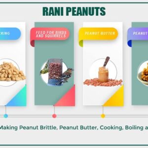 Rani Peanuts, Raw Whole With Skin (uncooked, unsalted) 80oz (5lbs) 2.27kg Bulk ~ All Natural | Vegan | Kosher | Gluten Friendly | Fresh Product of USA ~ Spanish Grade Groundnut/Red-skin