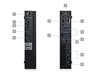 Dell OptiPlex 7070 Desktop Computer - Intel Core i7-9700T - 16GB RAM - 256GB SSD - Micro PC, Windows 10 Pro